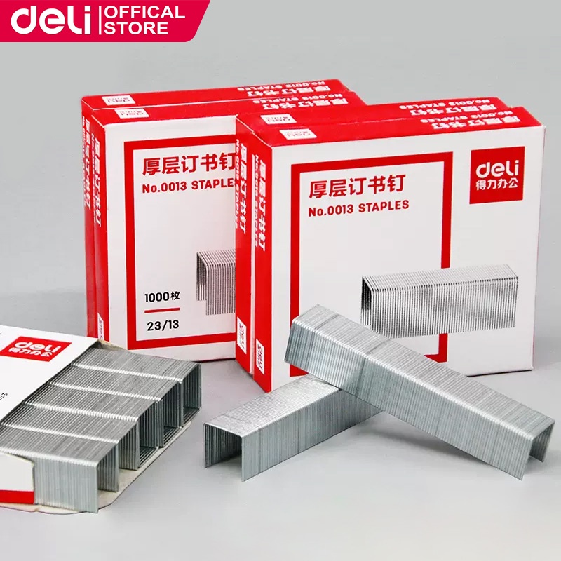 Deli E0013 Staples Wires 23/13 1000pcs/Box Office School Supplies Fine ...