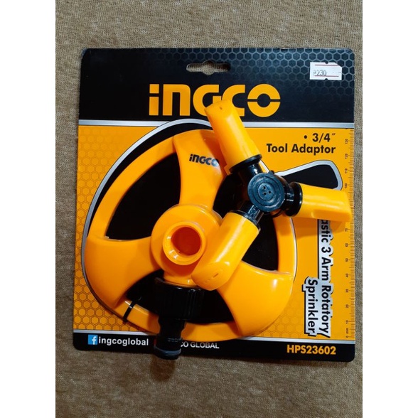 INGCO Plastic 3 Arm Rotary Sprinkler | Shopee Philippines