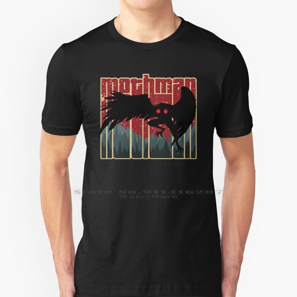 Retro Mothman - Cool Vintage Cryptid Cartoon Artwork 100% Pure Cotton ...