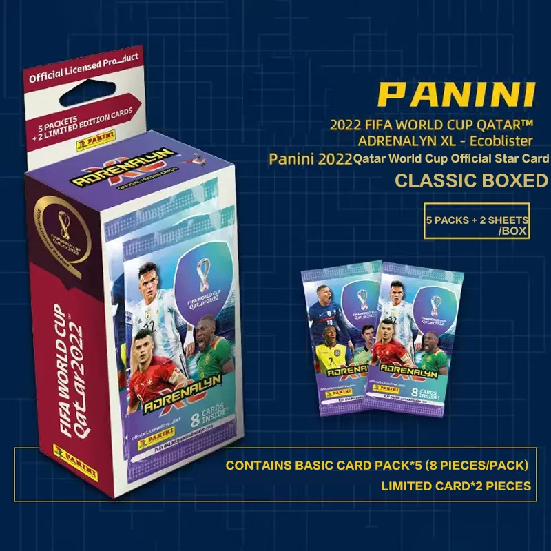 2022 Panini Football Star Card Box Qatar World Cup Soccer Star Messi ...