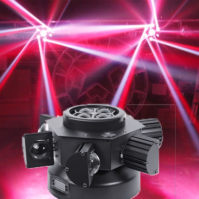 Dis Technology Light LED Stage rgb Party Laser Six-Arm Cyclone+Bee Eye ...