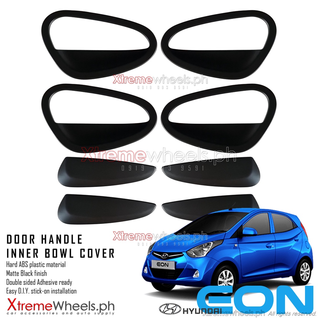 Hyundai Eon 2012-2023 Matte Black Thailand Made Inner Door Bowl and ...