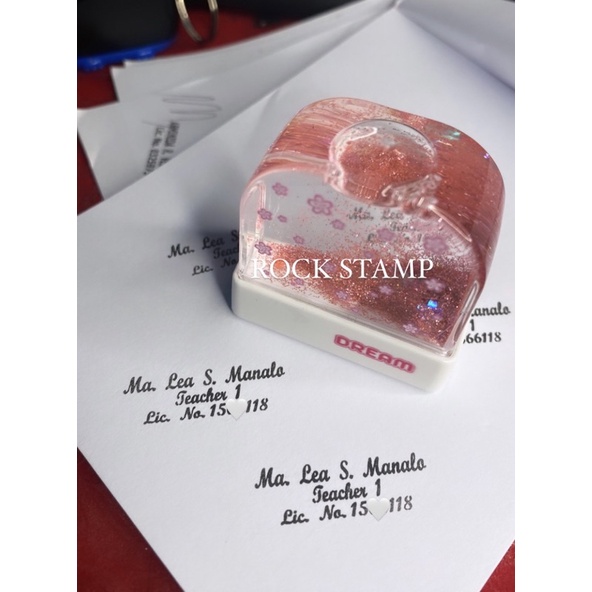 SNOW DREAM STAMP PERSONALIZED SELF INKING | Shopee Philippines