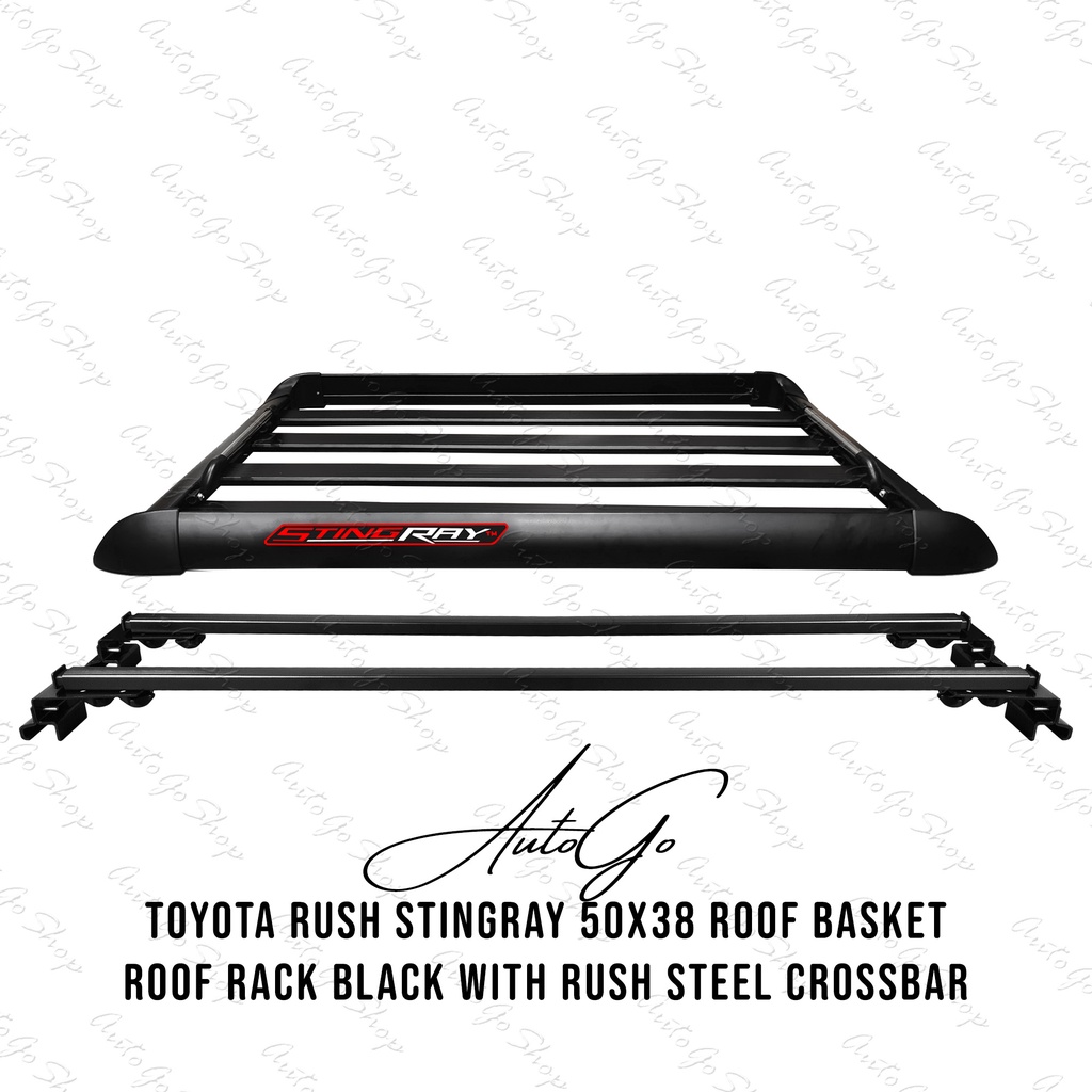 Toyota Rush 2018-2022 50x38 Roof Basket Roof Rack Black with Rush Steel ...