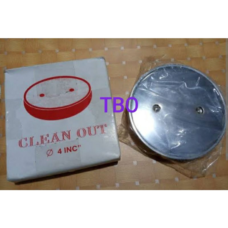 Clean Out CO Thick Stainless Brass, 4" Septictank Sapiteng Pipe Cover ...