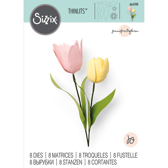 Sizzix Thinlits Die Set 8PK - Tulip | Shopee Philippines