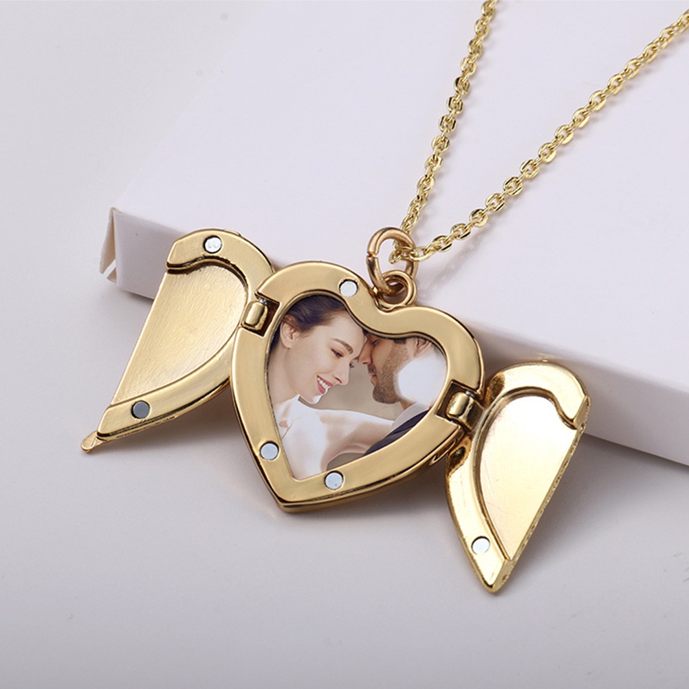 [READY STOCK] 1pcs Picture Necklace Personalized Photo Lockets for ...