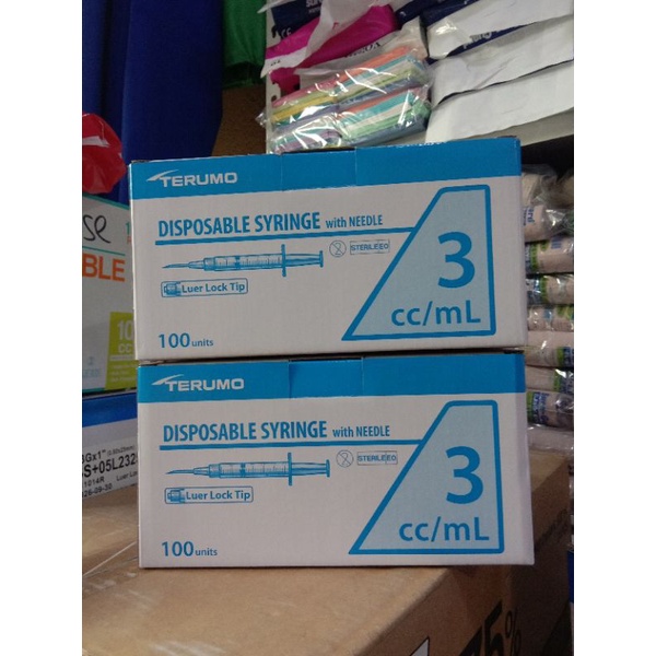 SYRINGE with needle 3cc/ml 100unit (terumo) | Shopee Philippines