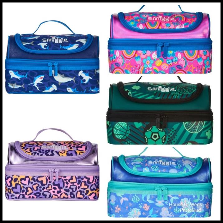 Smiggle Flow Double Decker Lunchbox - Smiggle Lunch Bag | Shopee ...