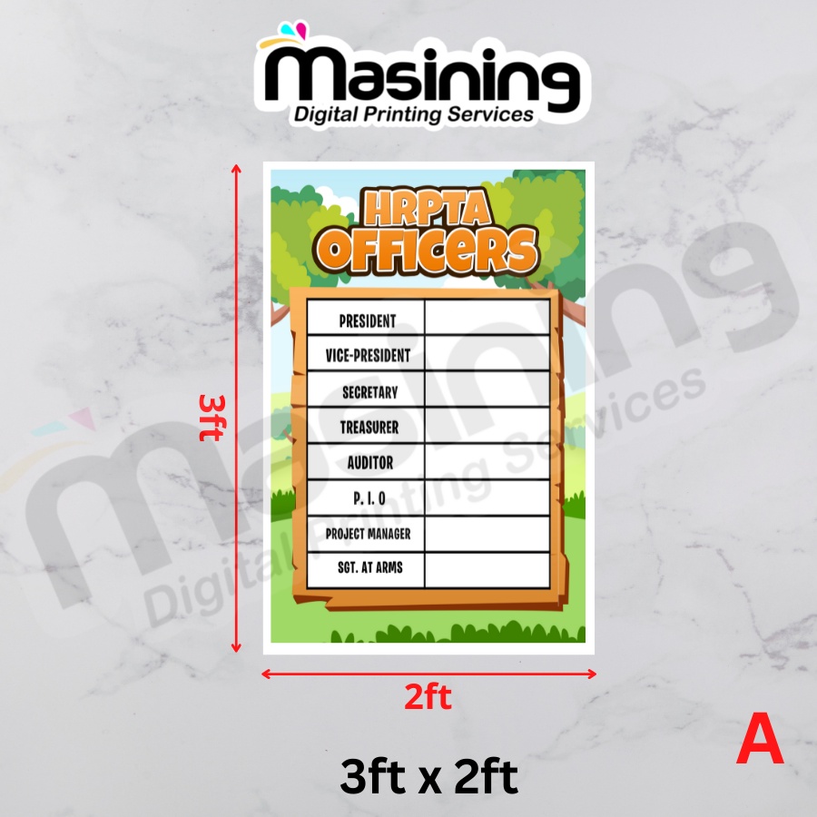 Classroom and HRPTA Officer School Poster Tarpaulin | Shopee Philippines