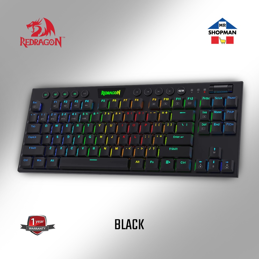 Redragon K621 Horus TKL Wireless RGB Mechanical Keyboard | Shopee ...