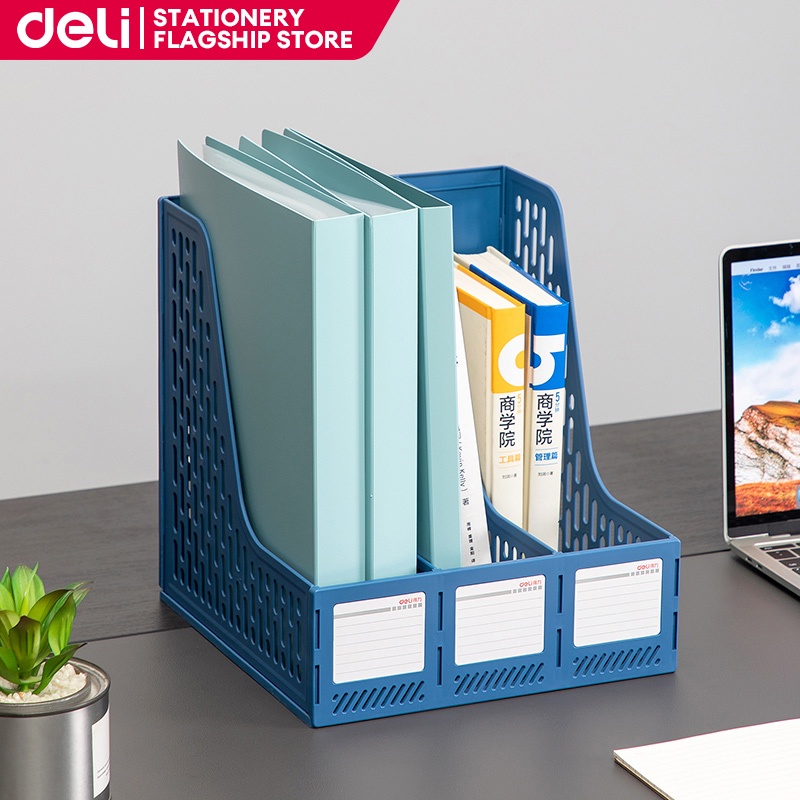 Deli File Organizer Magazine File A4 3 / 4 Tier 78998 78997 | Shopee ...