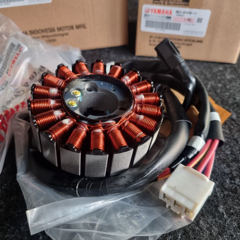 Yamaha Genuine Stator Assy [Long Wire/Cable] (Aerox V1 V2 / Nmax V2 ...