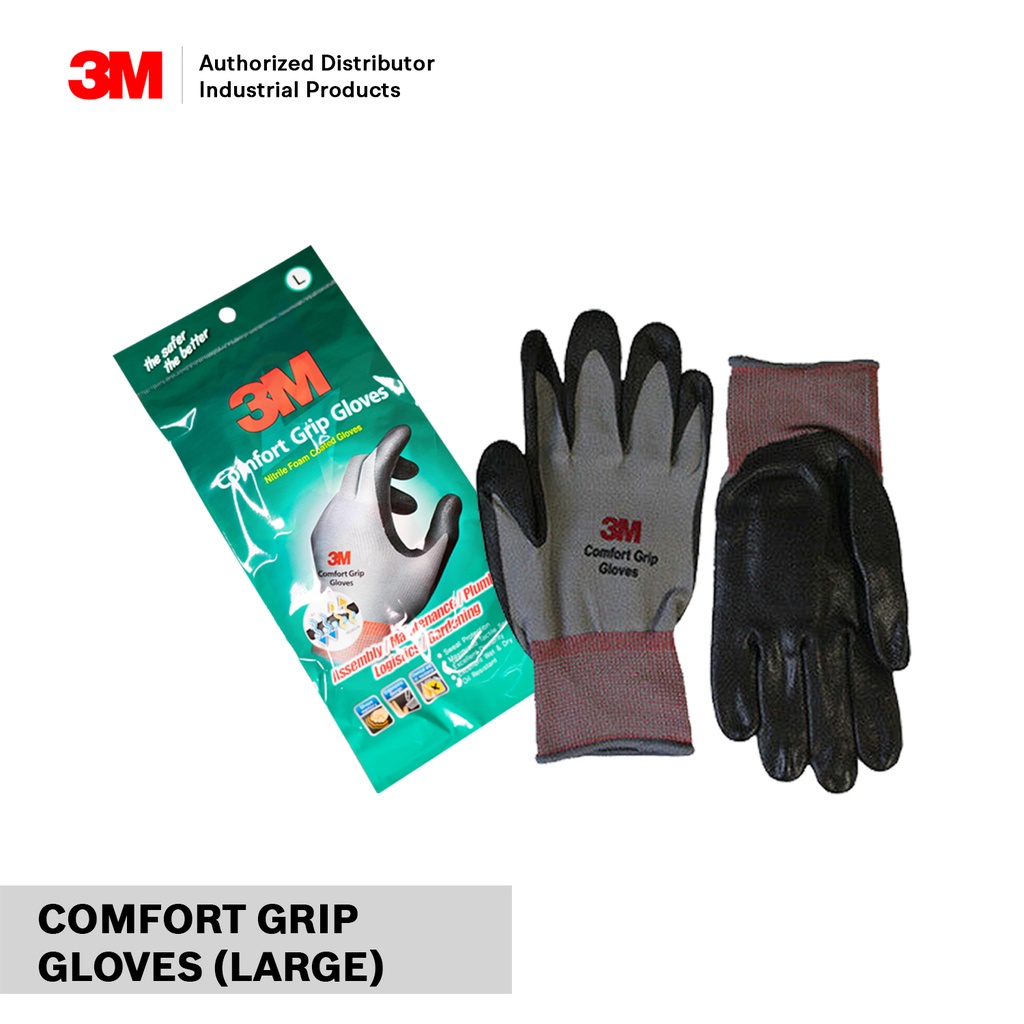 3M™ COMFORT GRIP GLOVES (LARGE) | Shopee Philippines