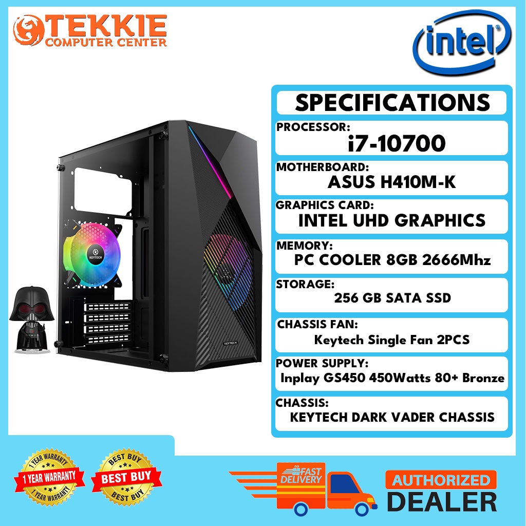 BRANDNEW SYSTEM UNIT [i7-10700 PROCESSOR TRAY] [ASUS H410M-K ...