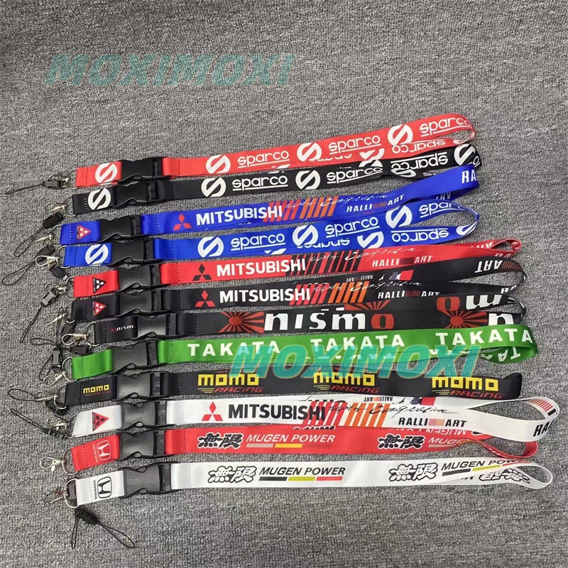 JDM Style Racing Lanyard Key Mobile ID Card Hanging Strap Refitting ...