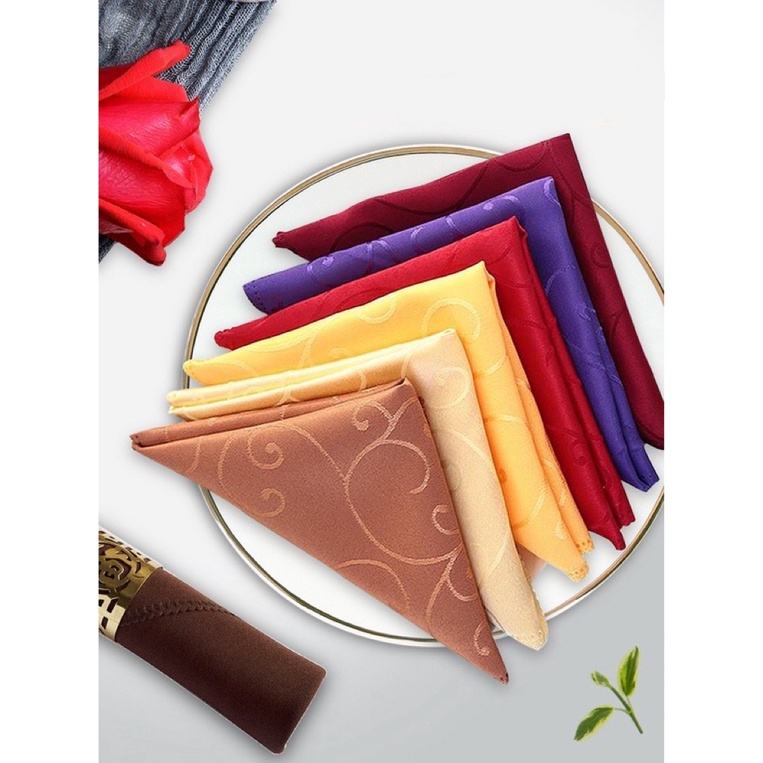Table Napkin , 100% Polyester Dinner Cloth Solid color , for Weddings ...
