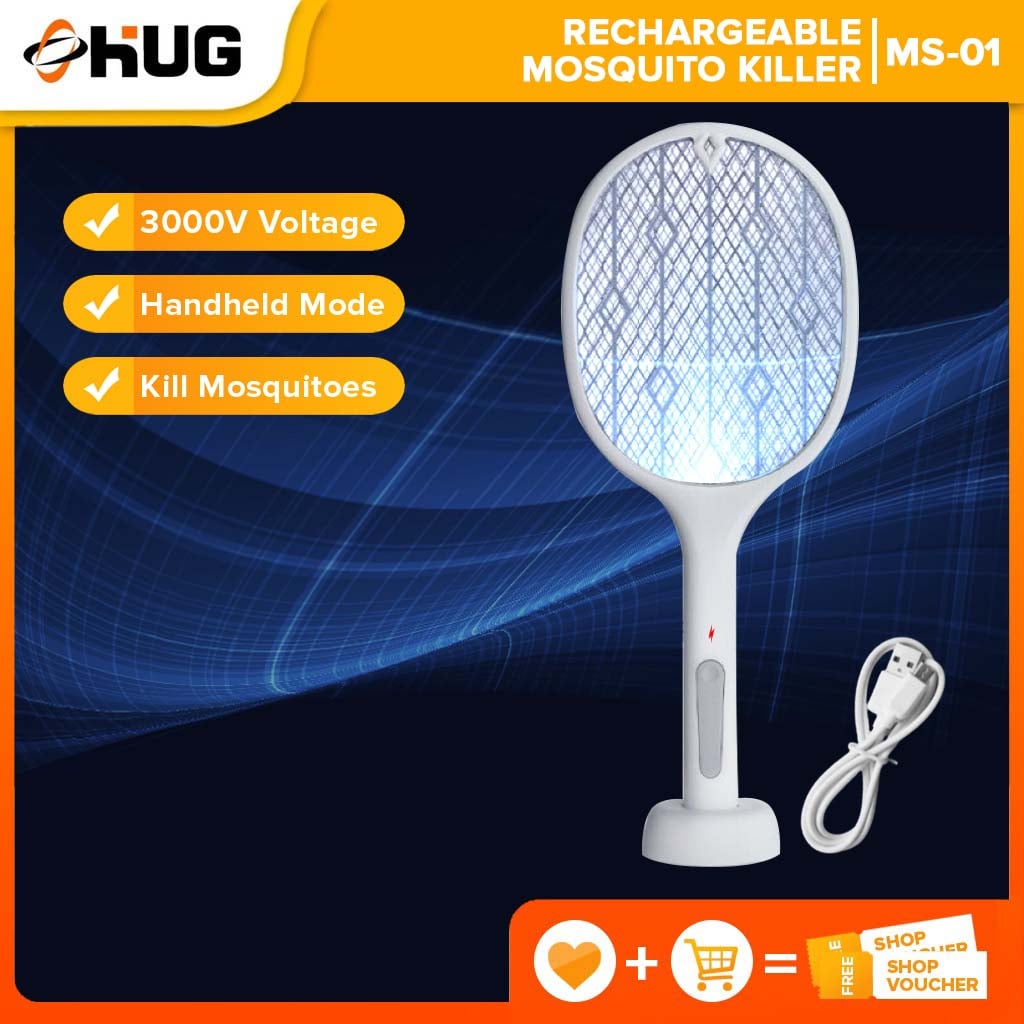 Rechargeable Electric Mosquito Killer Swatter Mosquito Killer Tennis ...
