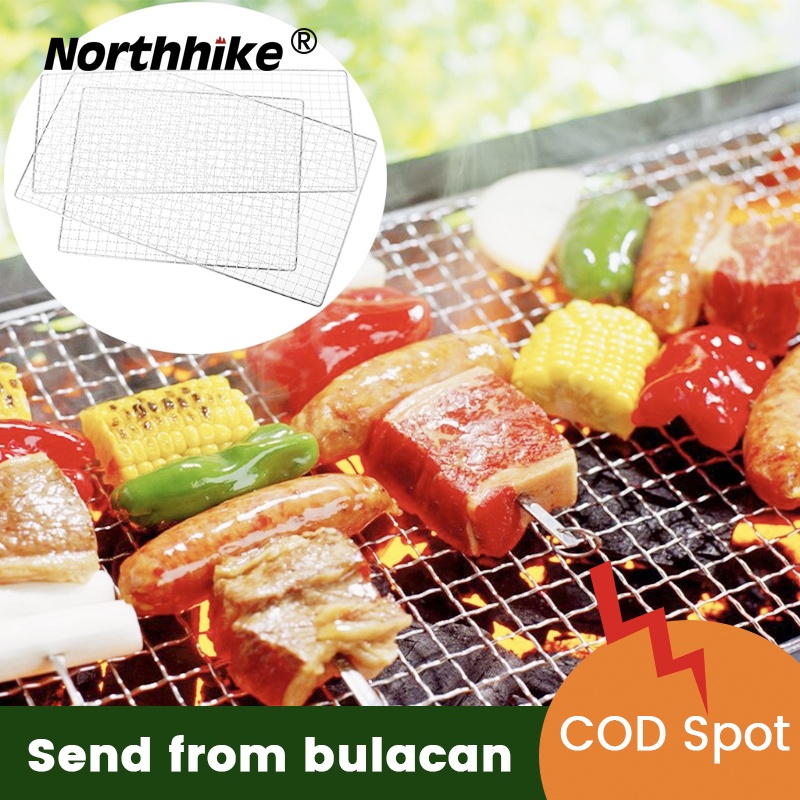 Northhike 15*21cm Stainless Steel Net Wire Mesh Barbecue Grill Net ...