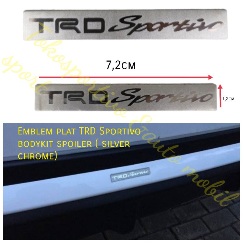 LOGO EMBLEM STICKER TRD SPORTIVO Trd Sportivo CAR SPOILER BODYKIT ...