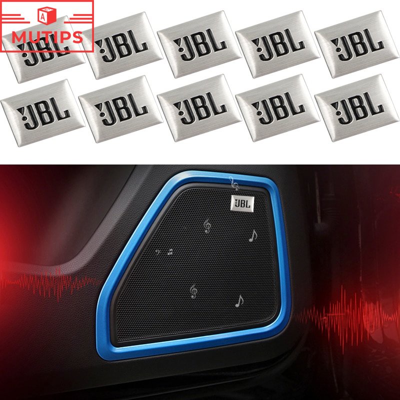 6Pcs JBL Car Audio Sticker Interior Central Control Speaker Alloy Mini ...