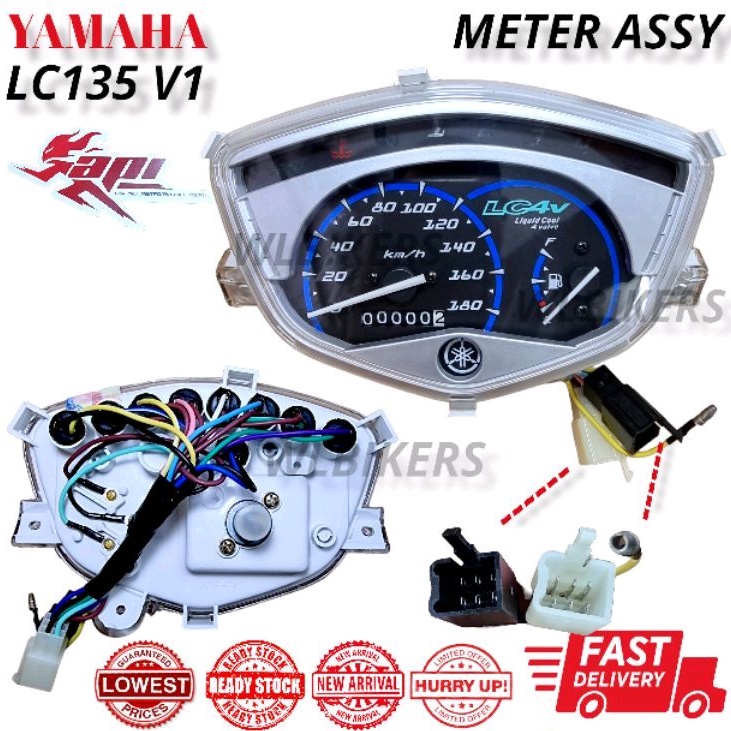 YAMAHA LC135 V1 LC METER ASSY FUEL GAUGE SPEEDOMETER GEAR -HOT ITEM ...