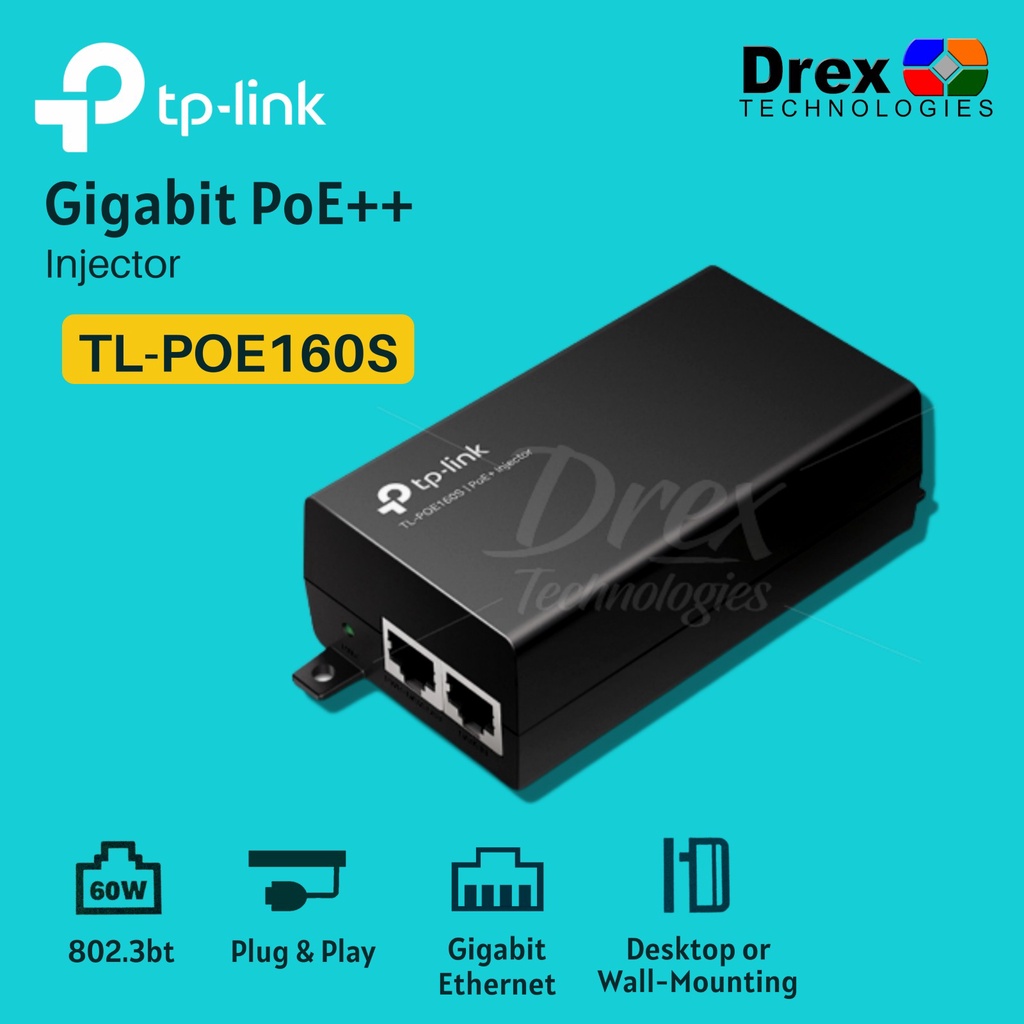 TP-LINK TL-POE160S Gigabit PoE+ Injector | Shopee Philippines
