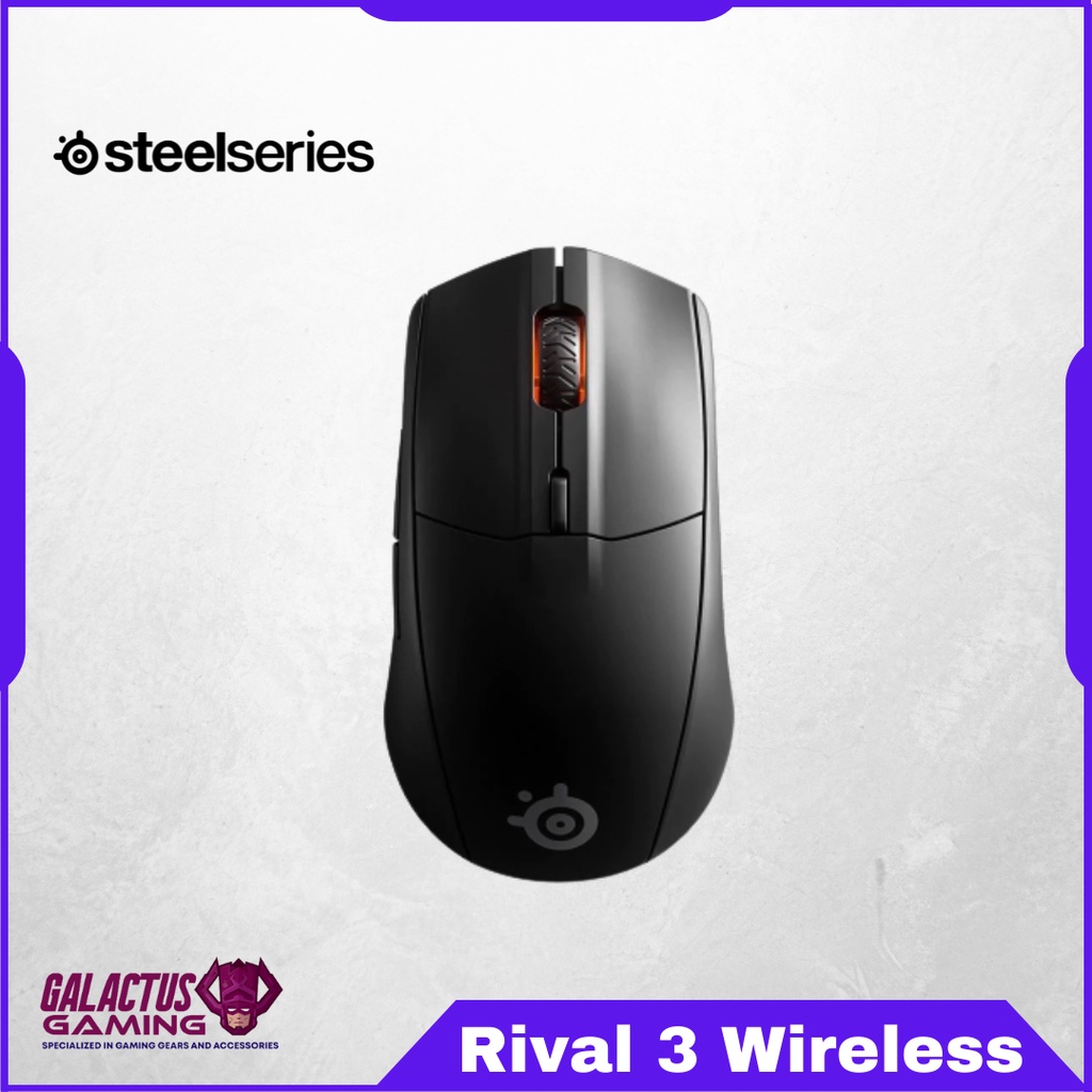 SteelSeries Rival 3 Wireless + Bluetooth RGB Gaming Mouse TrueMove Air ...