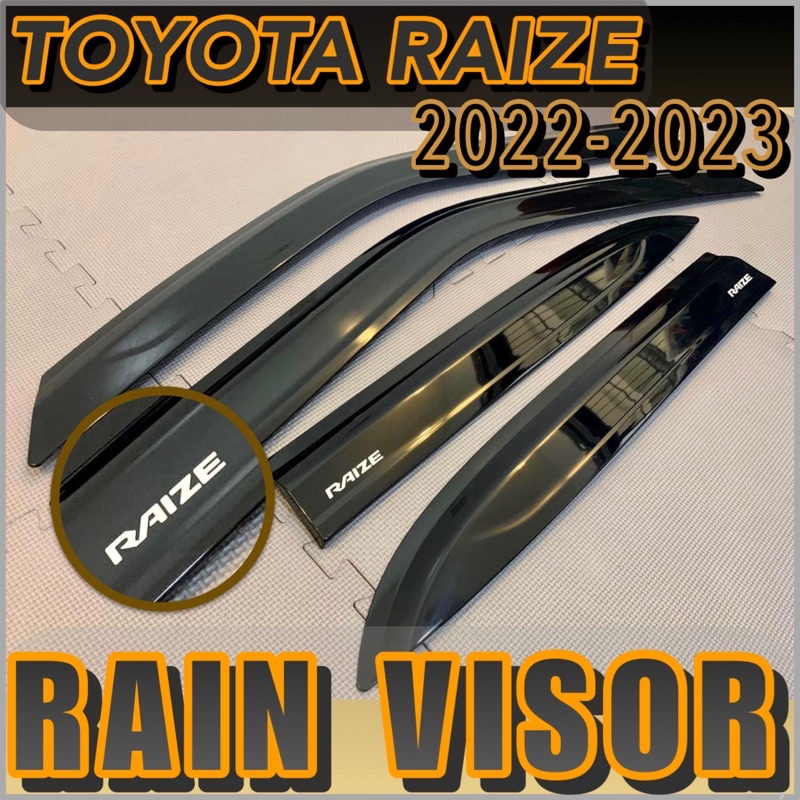 TOYOTA RAIZE 2022-2023 RAIN VISOR (raize accessories) | Shopee Philippines