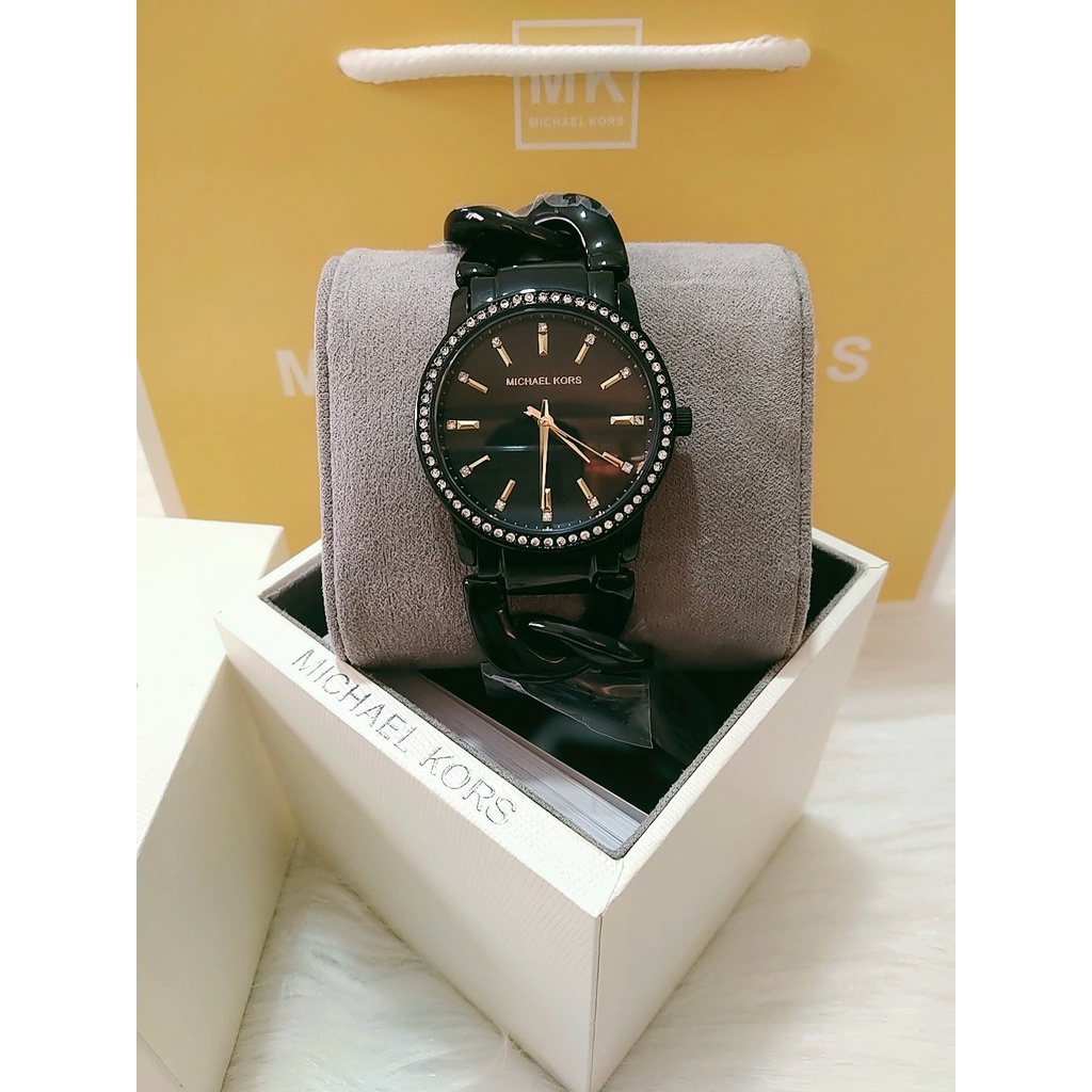 Pawnable watch MK Twisted 3235 Lady Nini Black watch | Shopee Philippines
