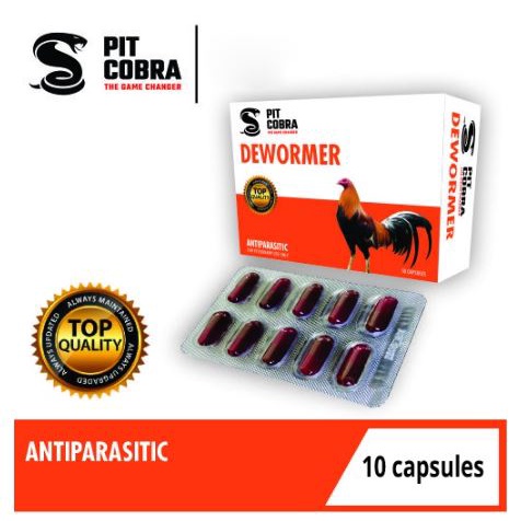 10 capsules Pit Cobra Dewormer Antiparasitic for Gamefowl | Shopee Philippines