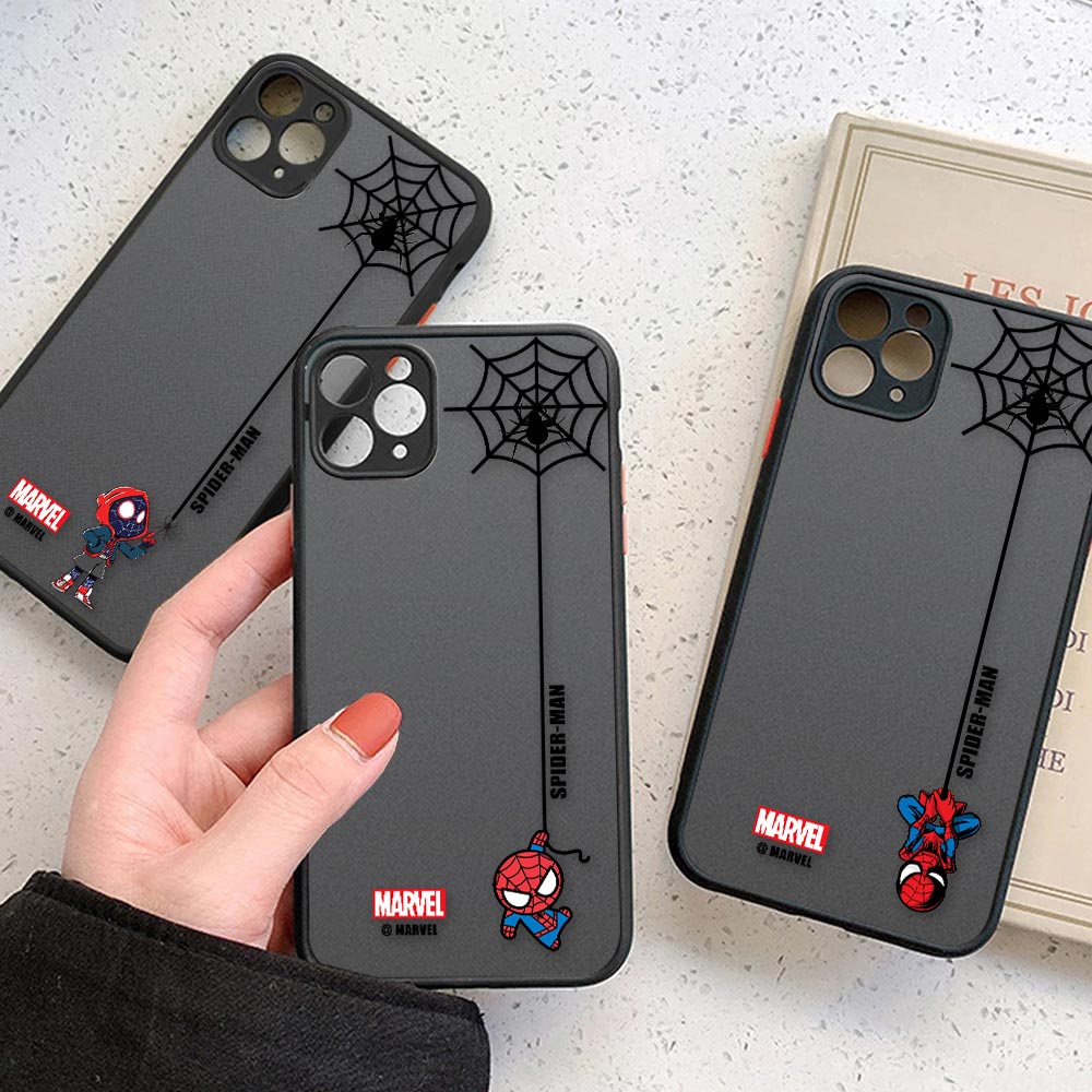 Funny Spider-man Miles Morales Marvel Matte Shockproof Case For Apple ...