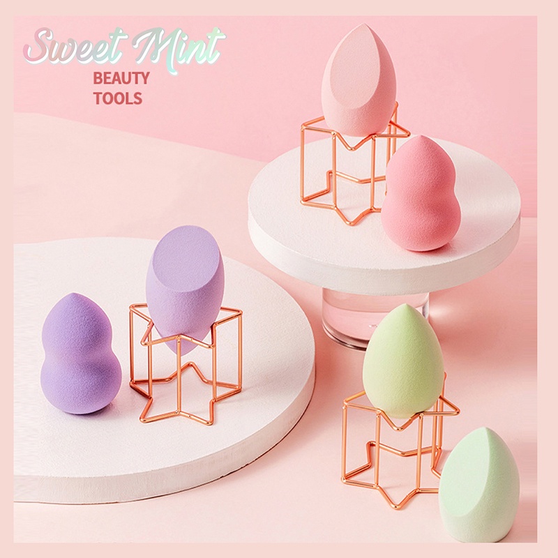 Sweet Mint Makeup Beauty Puff Sponge Blender Air Cushion Dry Wet Use ...