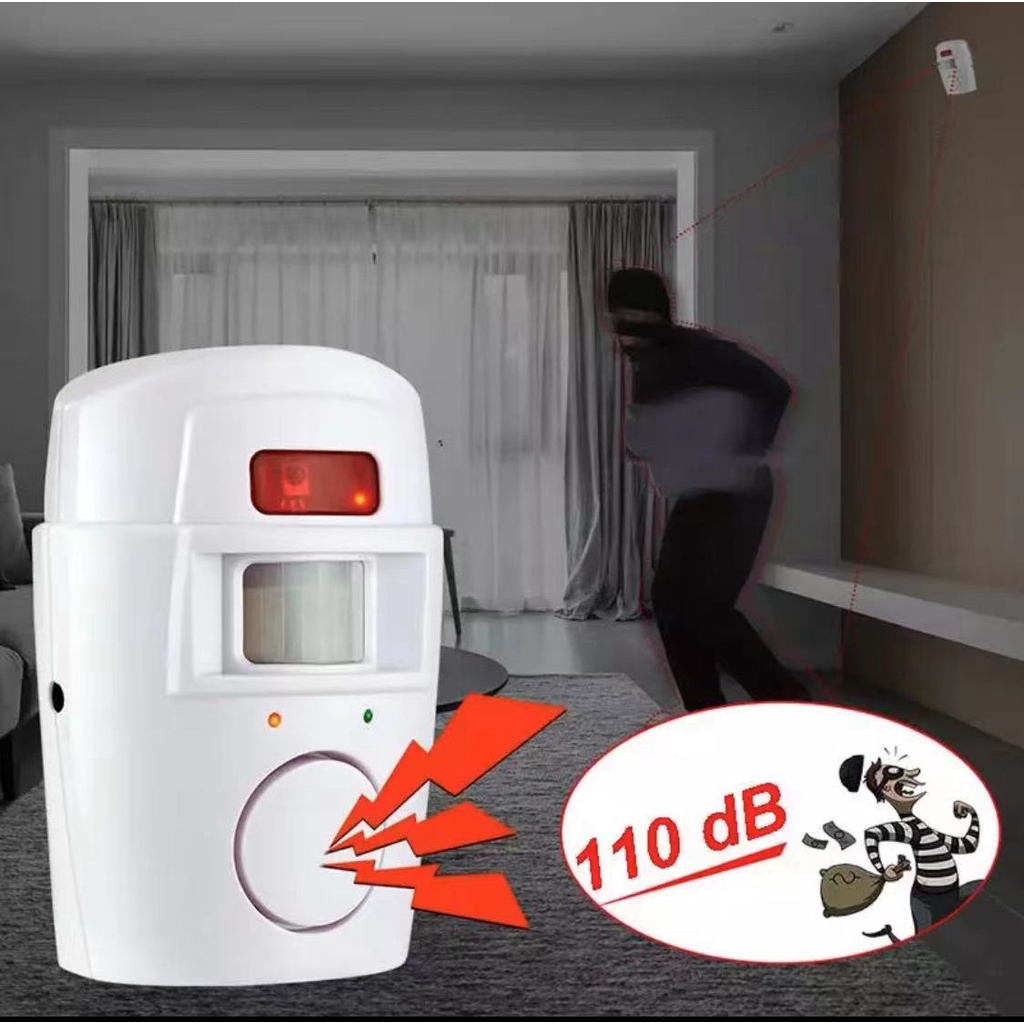 Reeopee Infrared Motion Sensor Alarm Home Security Anti Theft Indoor ...