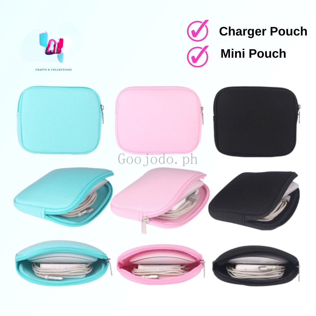 Charger Pouch Mini Gadget Bag Cable Bag Cords Pouch Mouse Bag | Shopee ...