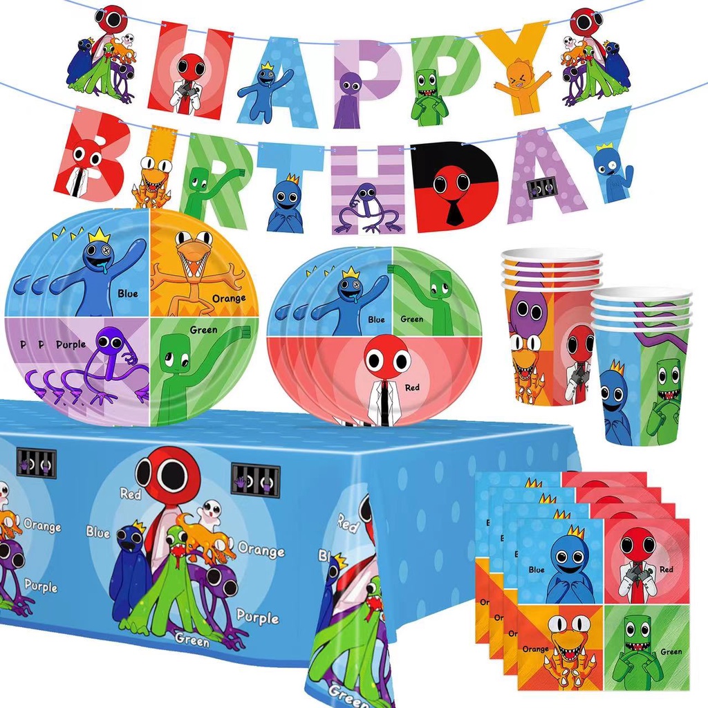 Rainbow Friends Birthday Party Decoration Rainbow Friends Theme ...