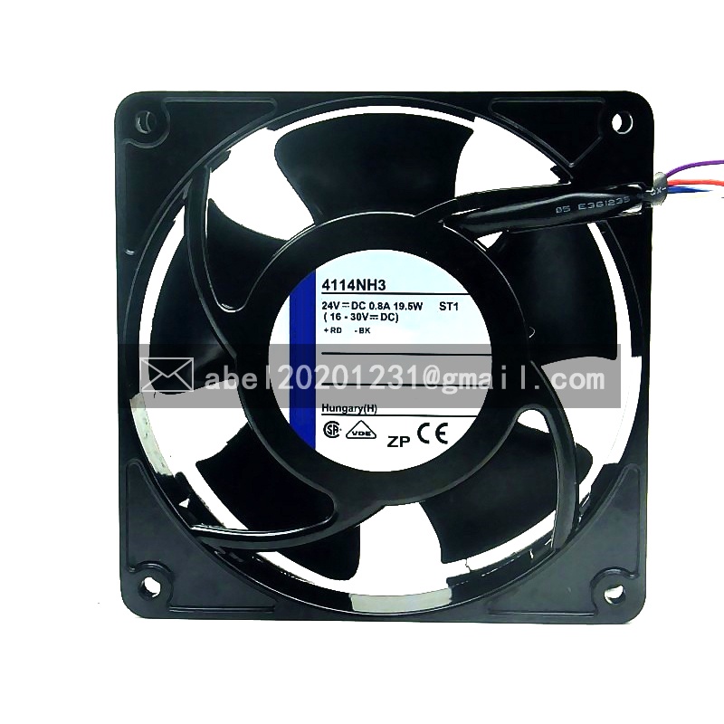 YTH BRAND NEW 4114NH3 4114 NH3 24VDC ORIGINAL COOLING FAN 12038 12CM 120*120*38MM | Shopee ...
