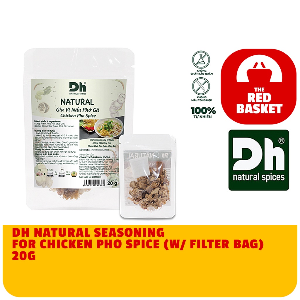 DH NATURAL SEASONING FOR CHICKEN PHO SPICE (W/ FILTER BAG) 20G | Shopee ...