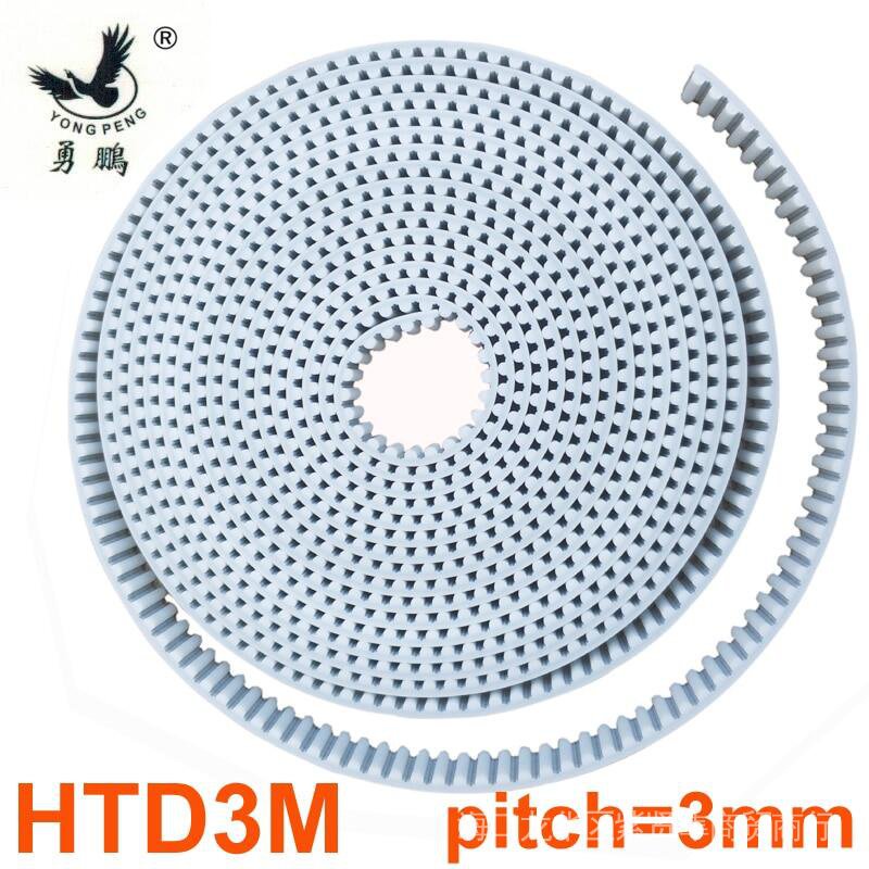 5 Meters Htd3m Timing Belt Width 15 20 30mm Color White Pu Polyurethane ...