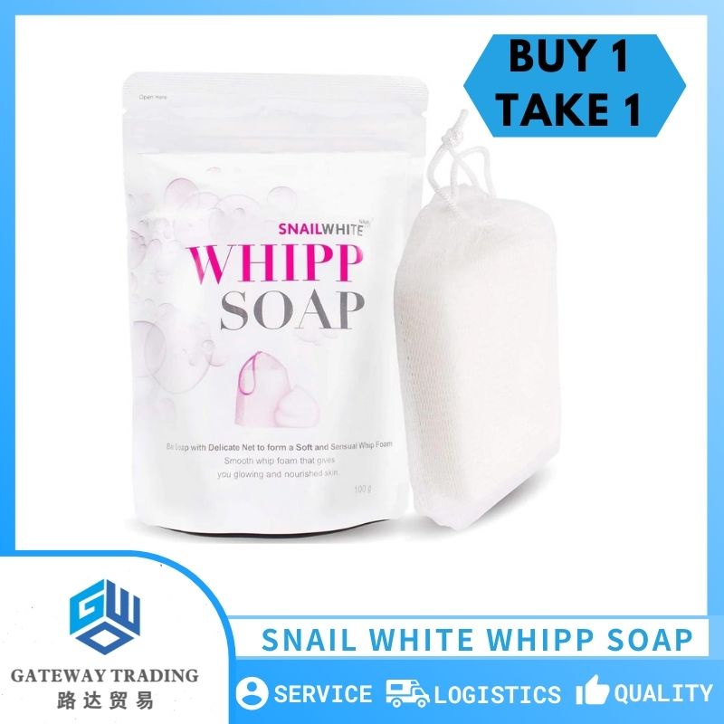 BUY 1 TAKE 1 Snail White Whipp Soap Whitening Soap Snail White Whipp ...