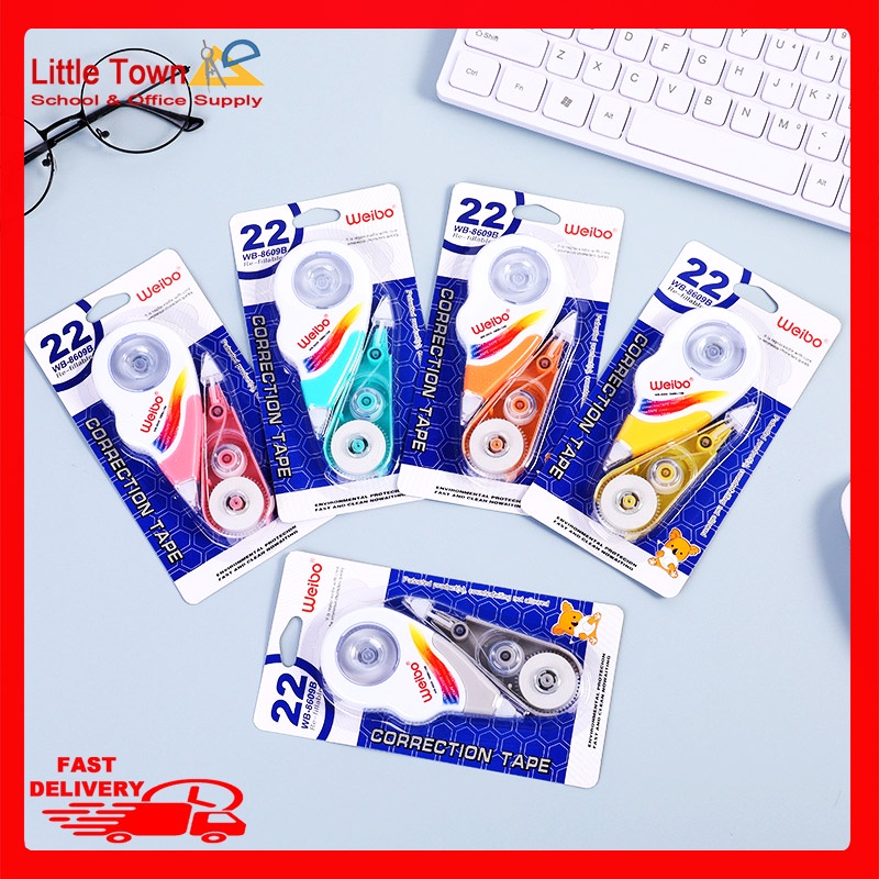 2 in 1 Correction Tape 22m with re-fillable random color | Shopee ...