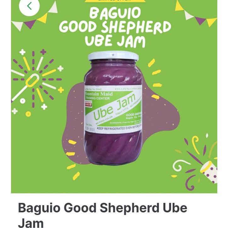 Shepherd Ube Jam From Baguio Shopee Philippines
