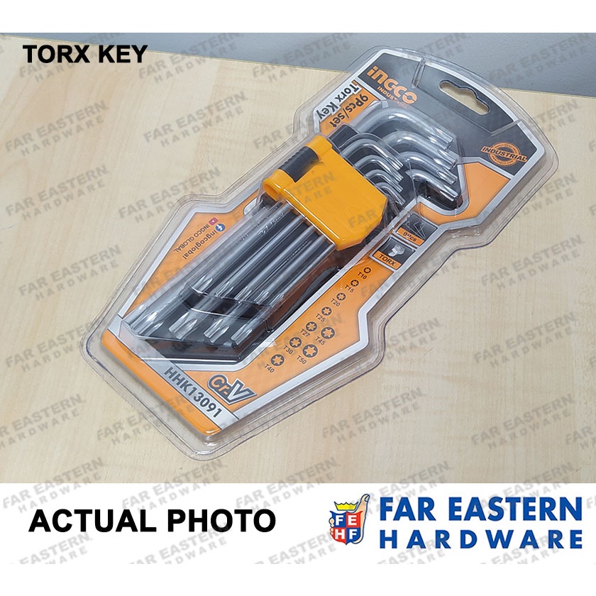 INGCO Allen Wrench Set Hex | Torx Star Key Ball Point INHT | Shopee ...