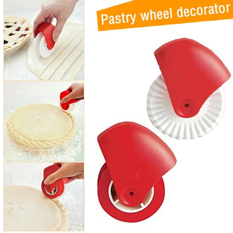 Pizza Pastry Lattice Cutter Pastry Pie Decoration Cutter Plastic Wheel ...