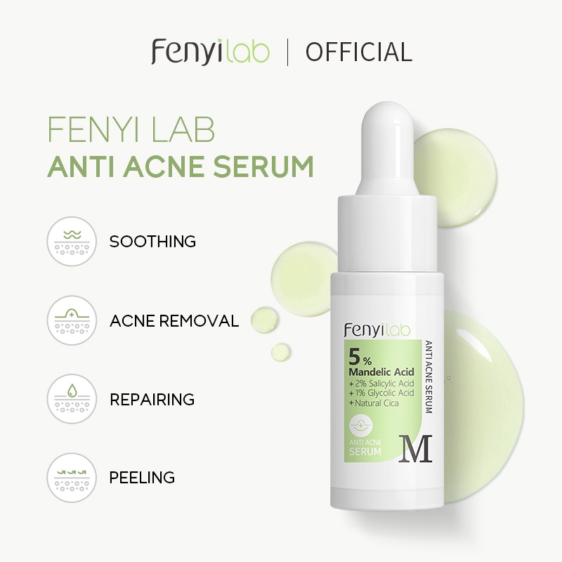 FENYI Lab Anti Acne Serum 5% Mandelic Acid Repairing Soothing Peeling ...