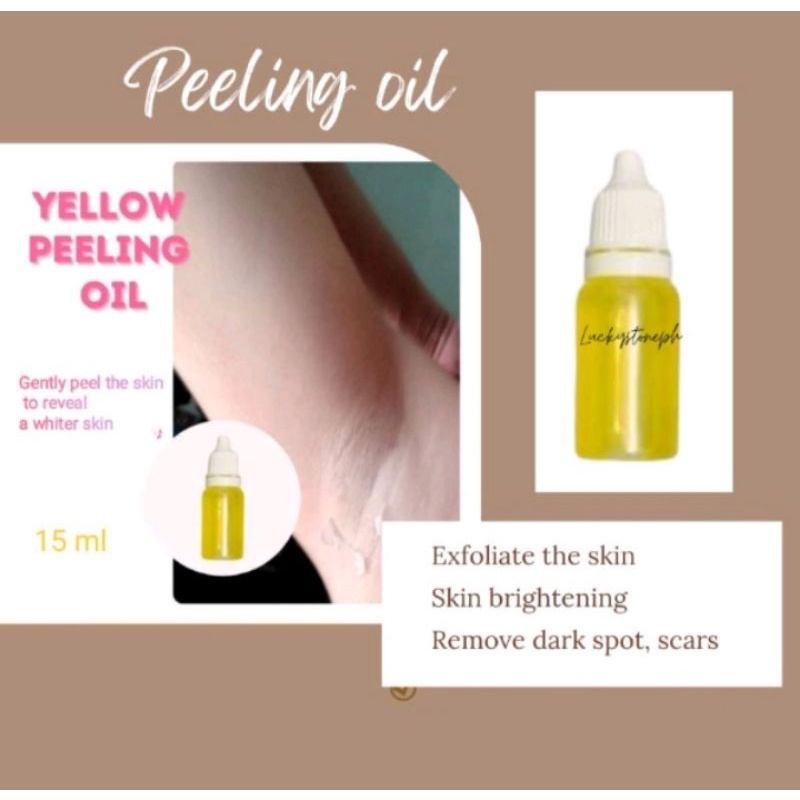 Yellow Peeling Oil | Body Peeling | Skin Whitening | Skin Peeling 15 ml ...