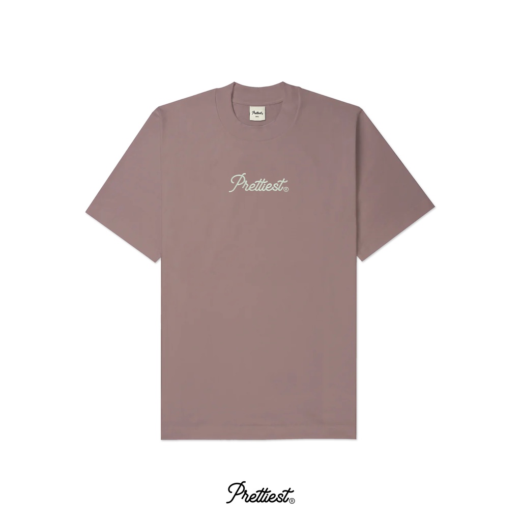 Prettiest® 'EMBRO' LOGO TEE (MAUVE) | Shopee Philippines
