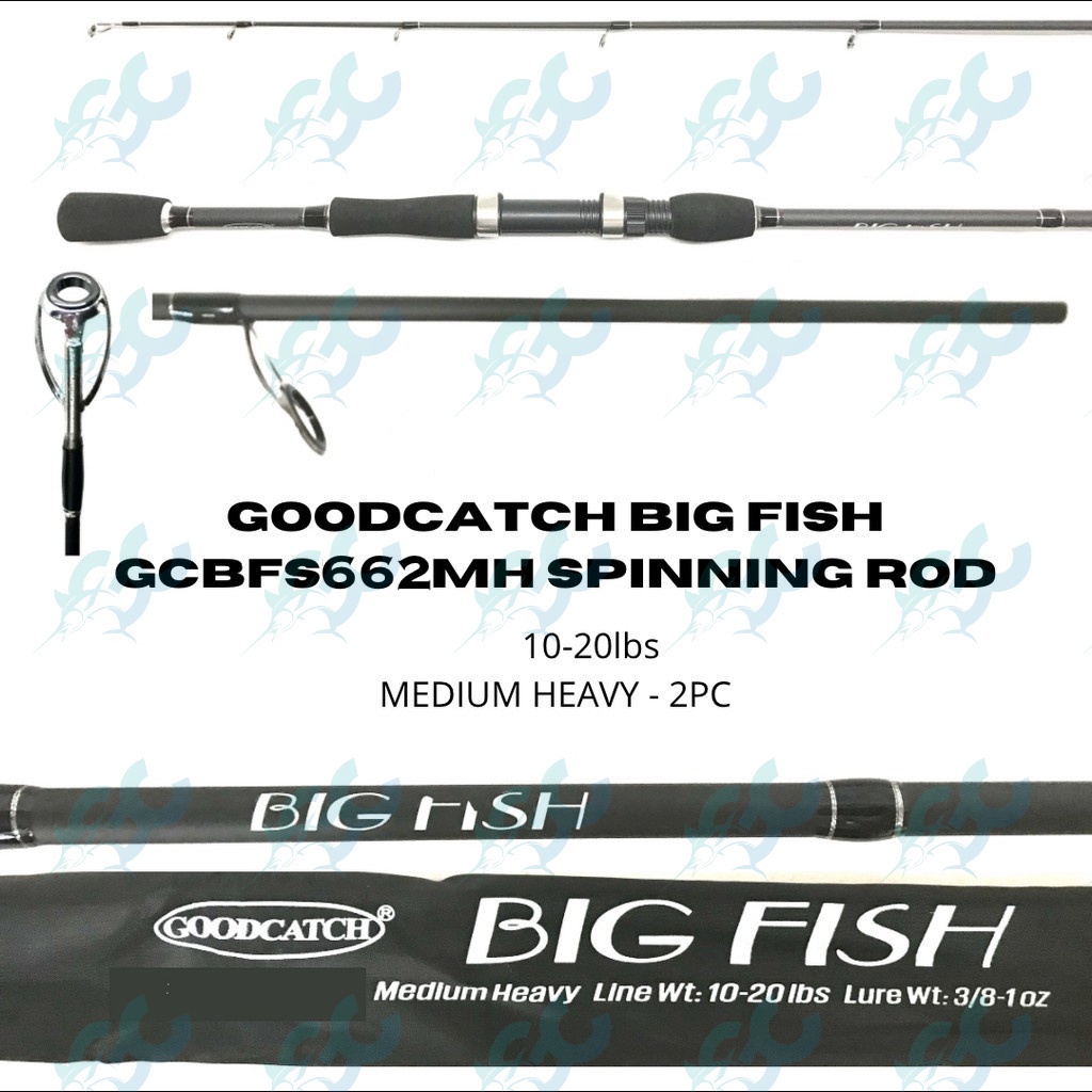 GoodCatch GC Big Fish GCBFS662MH 6'6" Spinning Fishing Rod | Shopee ...