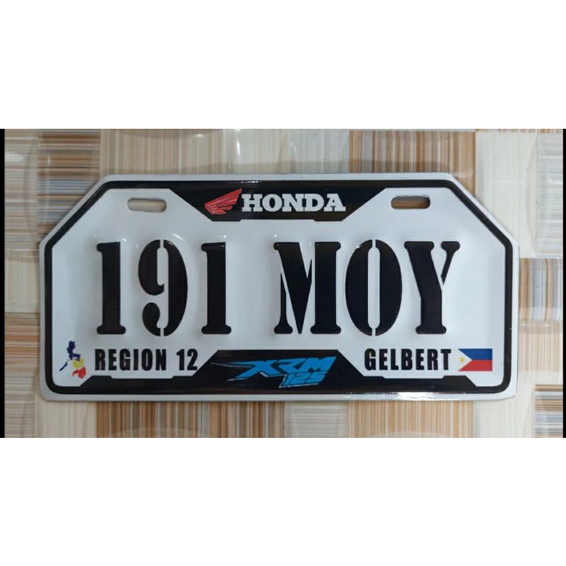 MC TEMPORARY MOTORCYCLE PLATE NUMBER PLAKA MOTOR PLATE | Shopee Philippines