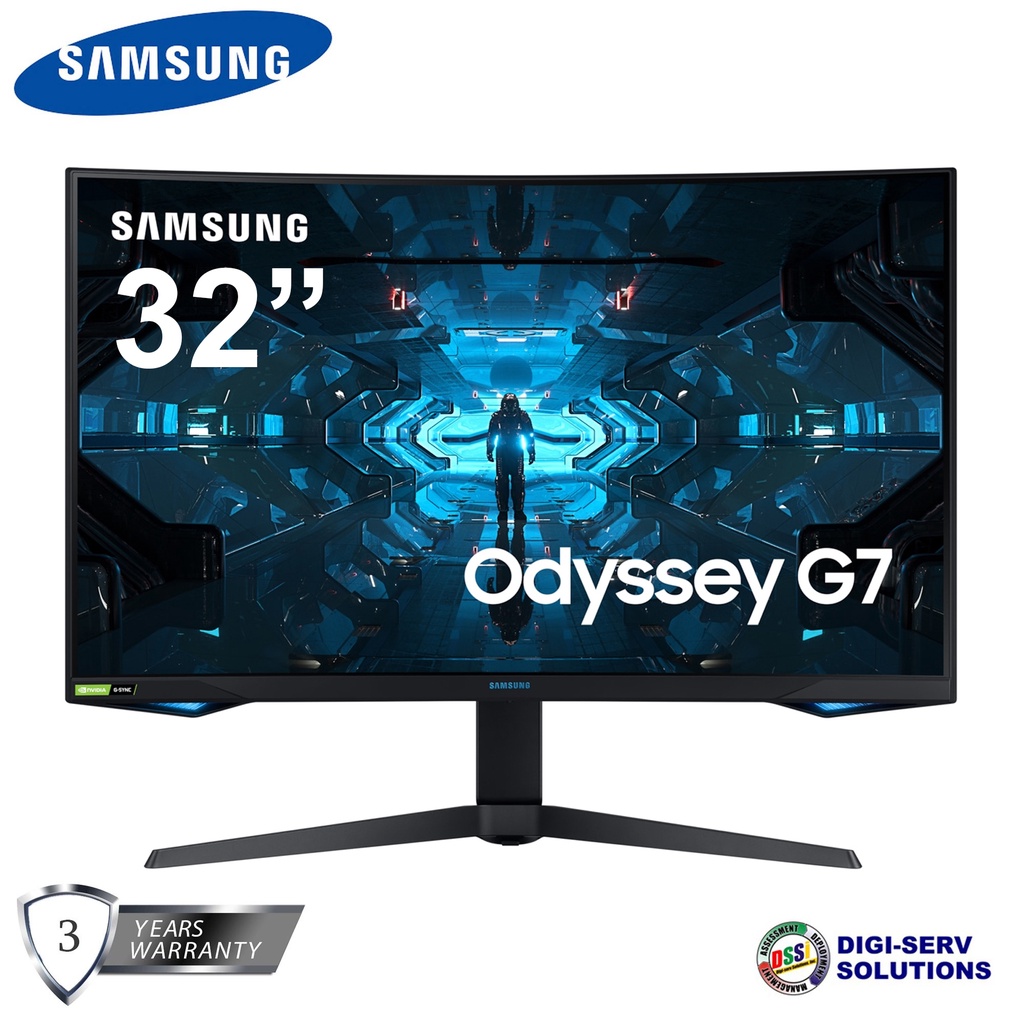 Samsung Odyssey G7 (LC32G75TQSEXXP) 32" 240Hz WQHD Curved Gaming ...